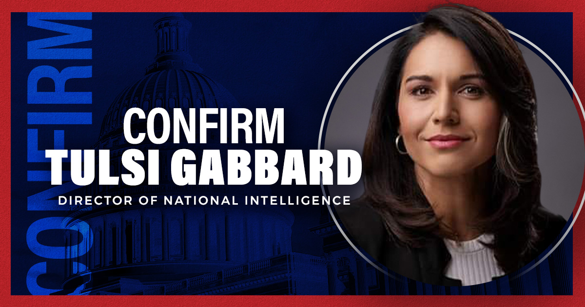 Confirm Tulsi Gabbard as Director of National Intelligence | AlignAct