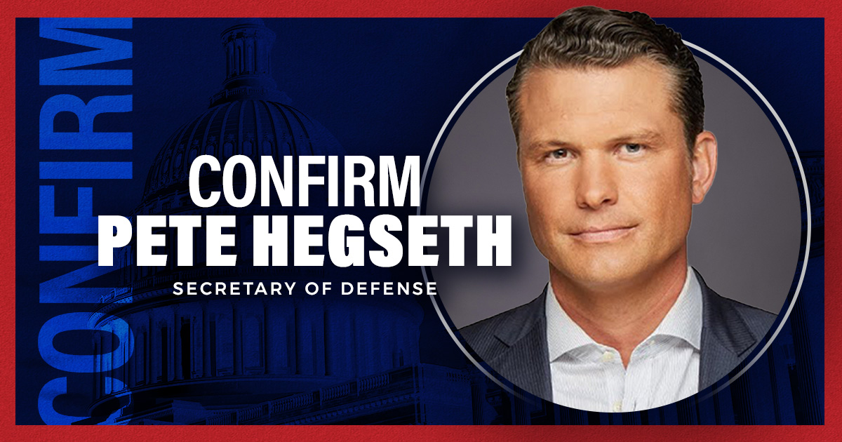 Confirm Pete Hegseth as Secretary of Defense | AlignAct